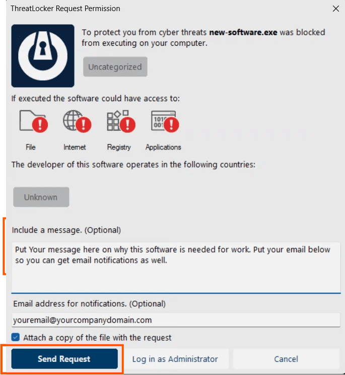 ThreatLocker End User Guide: How to Request Access or Elevation ...